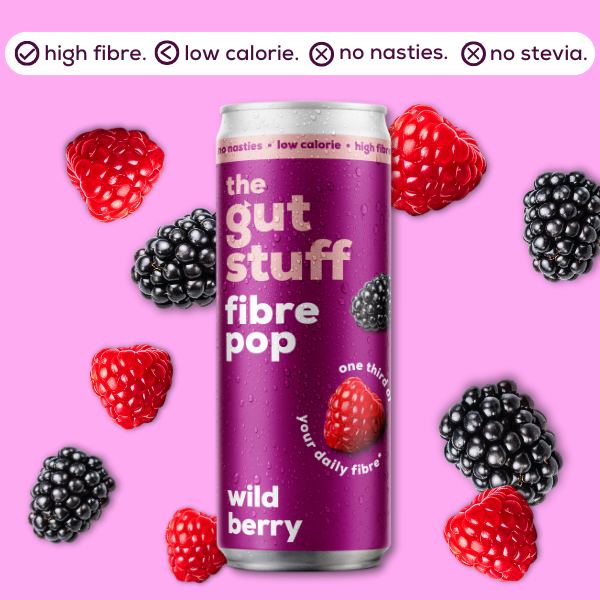 high fibre pop wild berry 12 can box – The Gut Stuff